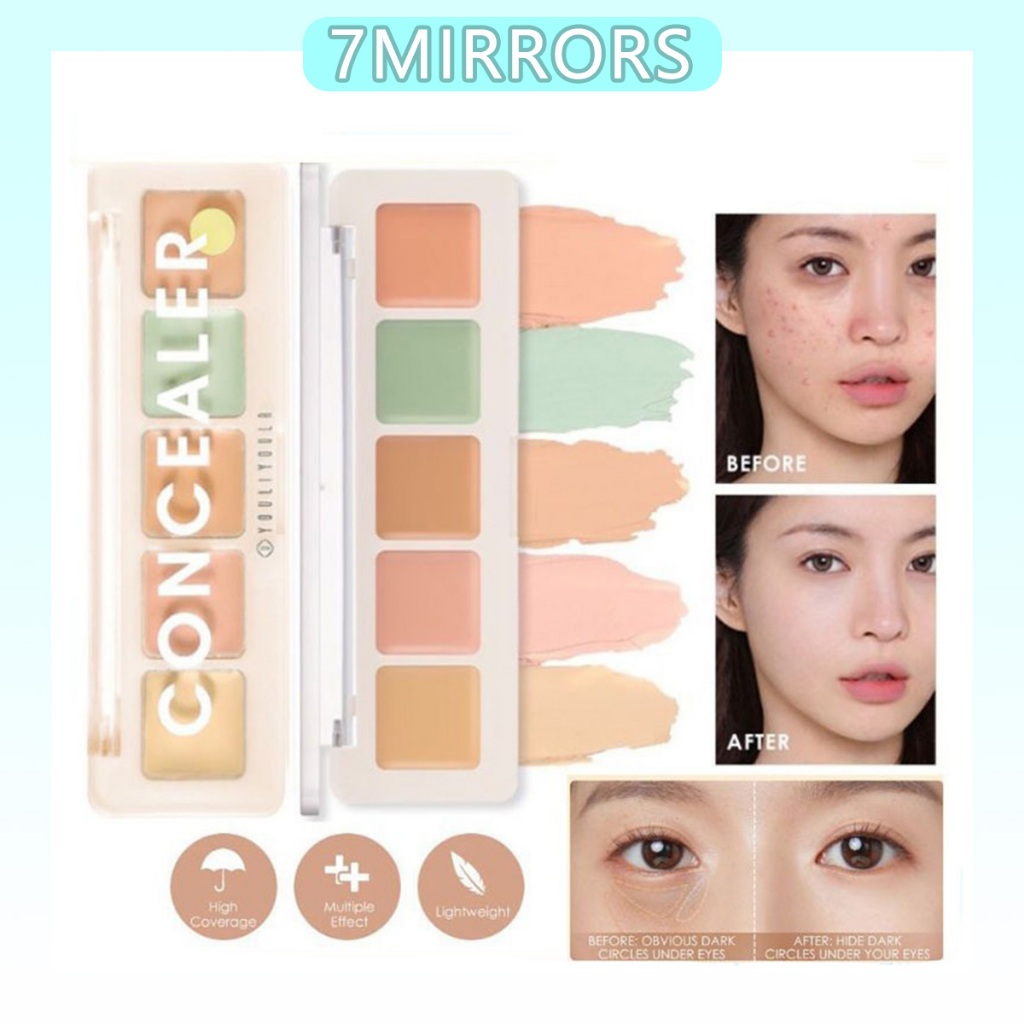Five color concealer brightens and modifies the skin tone concealer ...