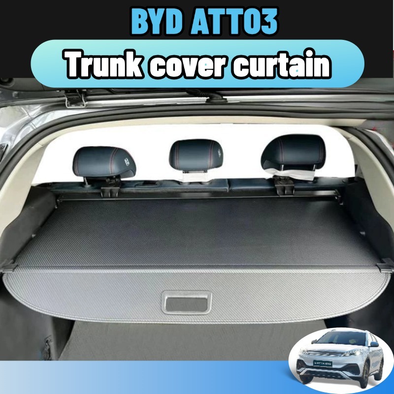 Byd atto3 Black Trunk Storage Shade Rear Parcel Shelf Cargo Cover Car ...