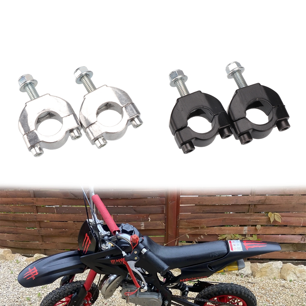 22mm 7/8'' Handlebar Bar Risers Mount Bracket Clamp Taper For 2 Stroke ...
