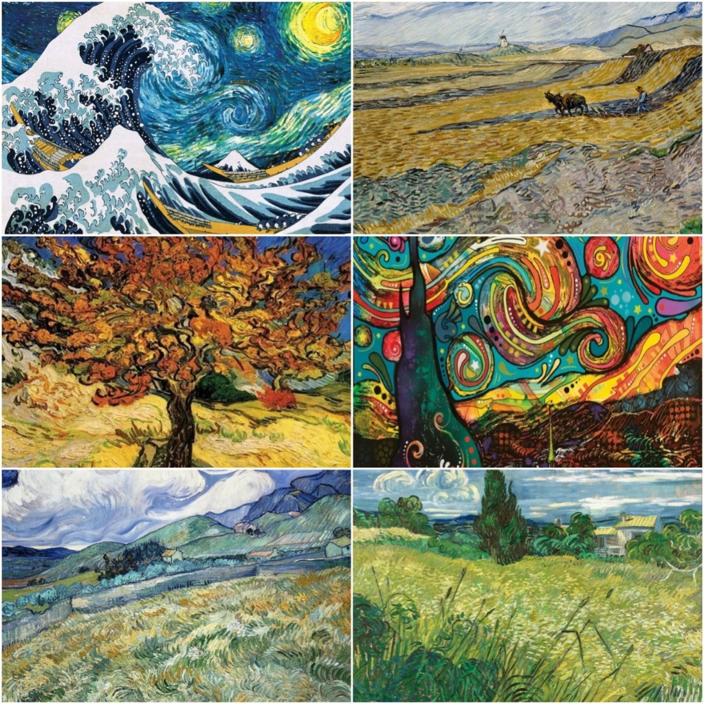 Drofe / 40×50cm / Painting by Number / Van Gogh's Starry / Paint by ...