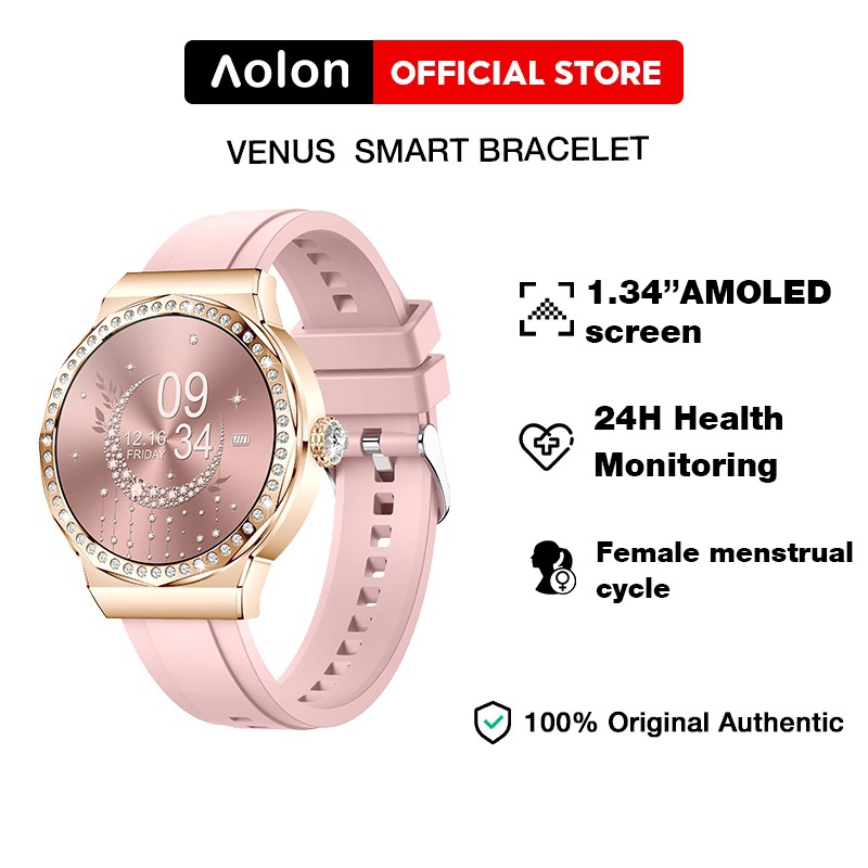 Aolon Venus Women Fashion Smart Watch AMOLED Diamond Watch Case ...