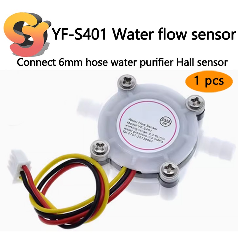 1pcs Coffee Machine Flow Meter Connect 6mm Hose Water Purifier Hall ...