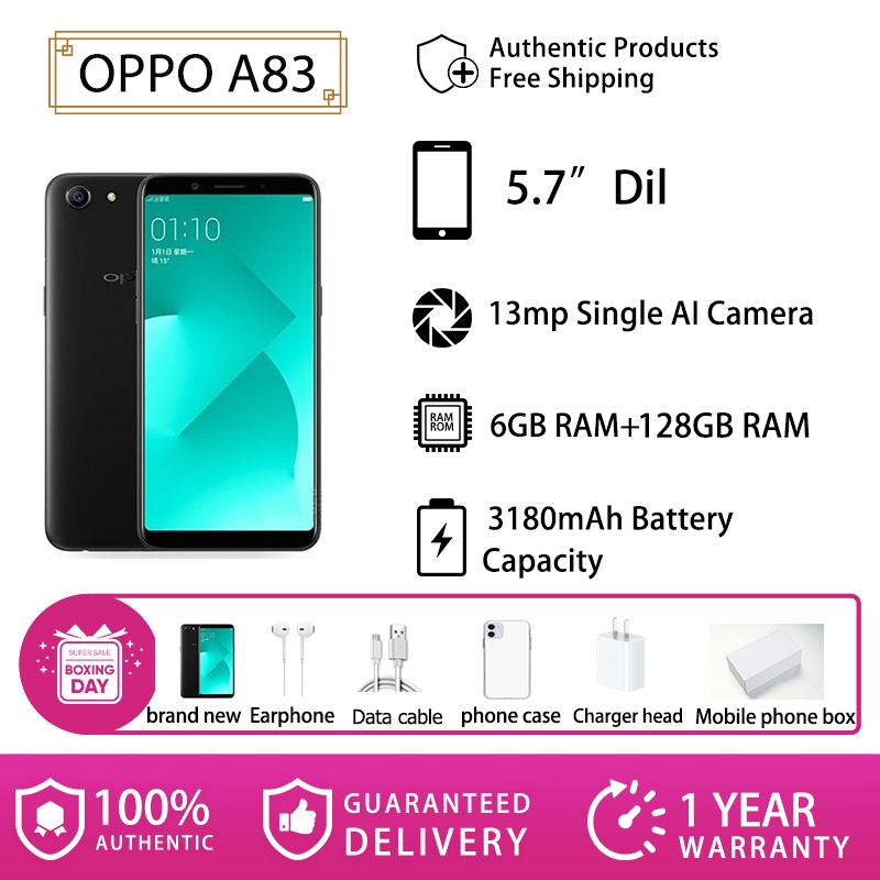 OPPO A83 4G network 6+128G 100% original qualified smartphone facial ...
