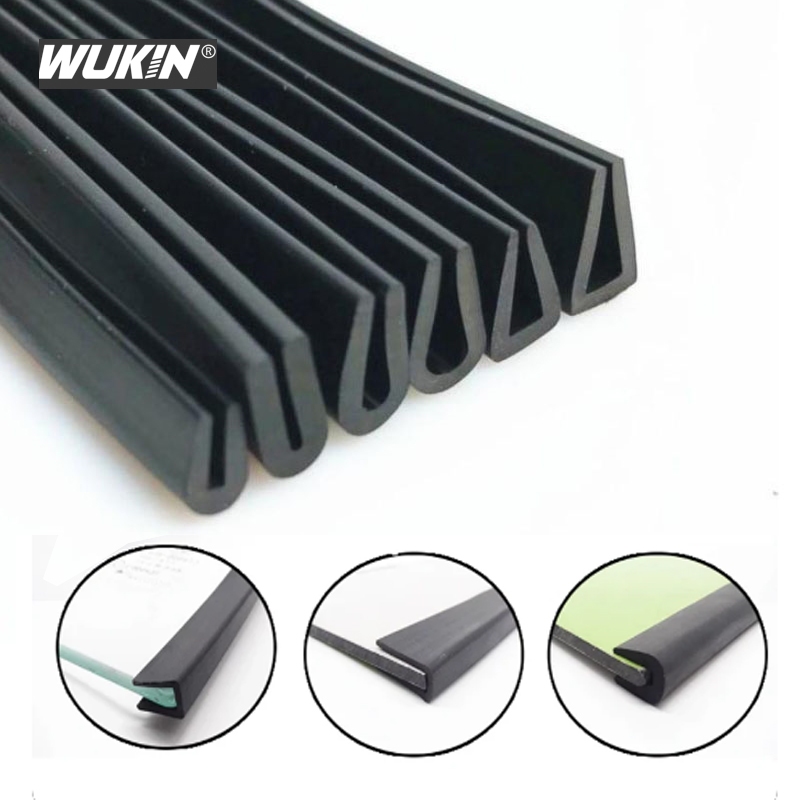 1Meter Rubber U Strip Edge Shield Encloser Bound Glass Metal Wood Panel ...