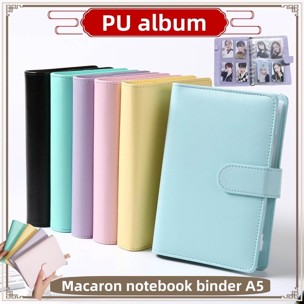 [COD] 4pcs macaron binder a5 a6 photocard binder money organizer binder ...