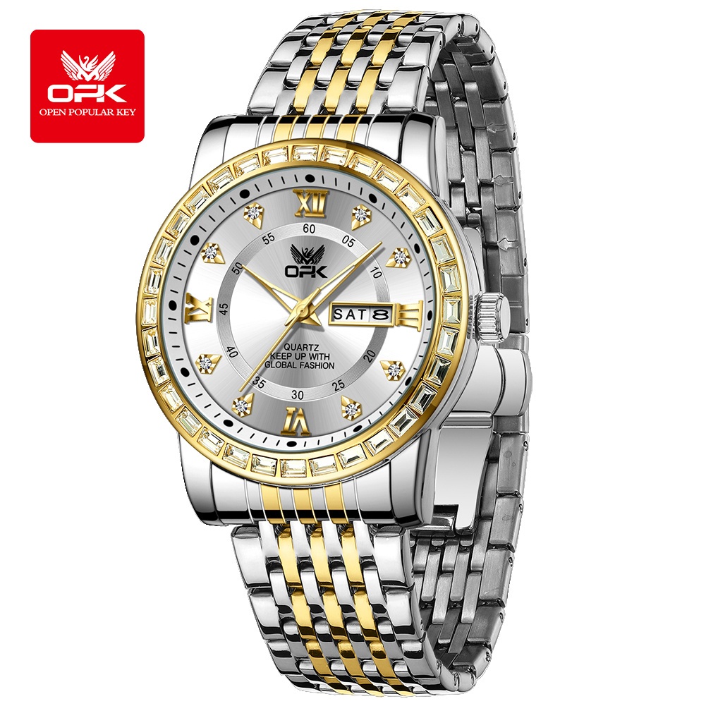 OPK Watch For Men Water Proof Original With Box Stainless Steel Strap ...