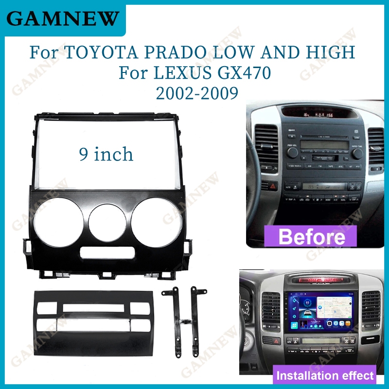 9 Inch Car Frame Fascia Adapter Android Radio Dash Fitting Panel Kit ...