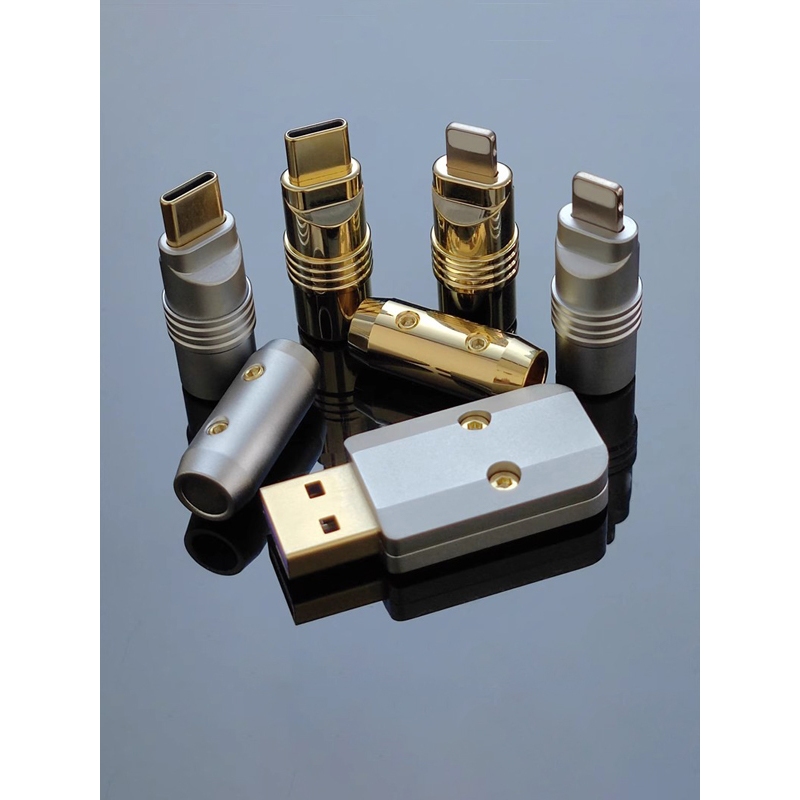 DIY Data Cable Accessory Type C Charging Plug Gold-plated Fast Charging ...