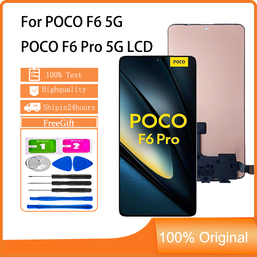 For AMOLED POCO F6 Pro 5G F6 5G LCD Display Touch Screen Replacement ...
