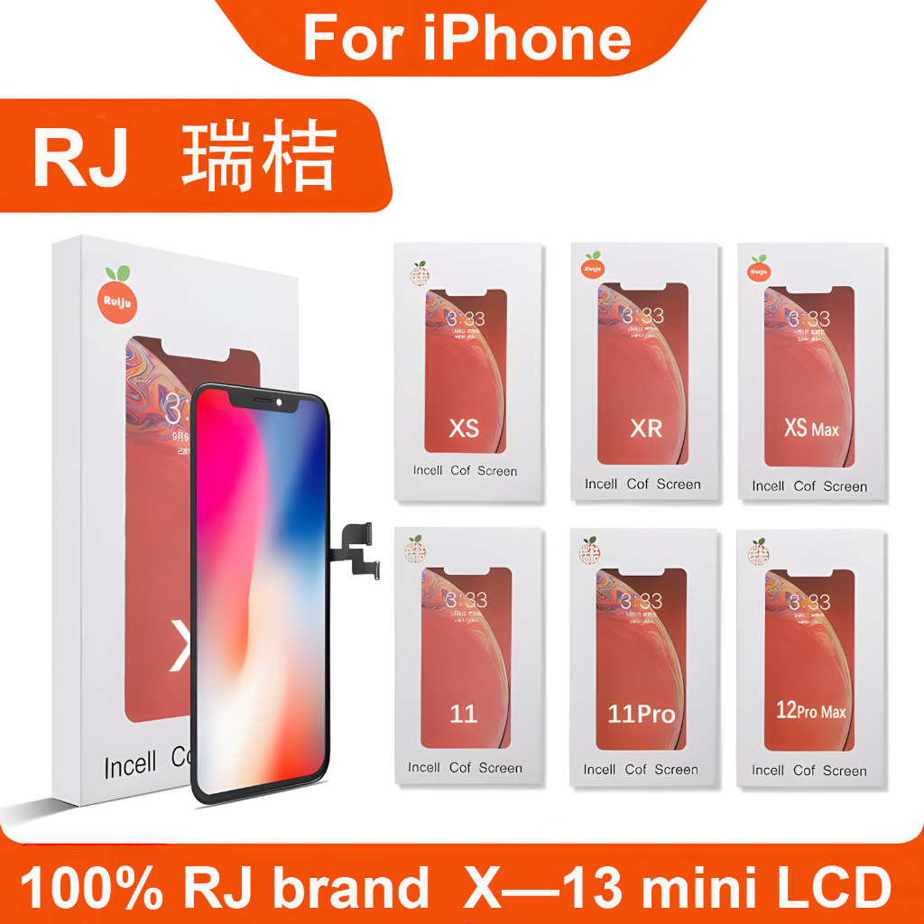 RJ Incell LCD X XS XR XSMax 11 11Pro Max 12 Pro Max 12 13 MINI LCD ...