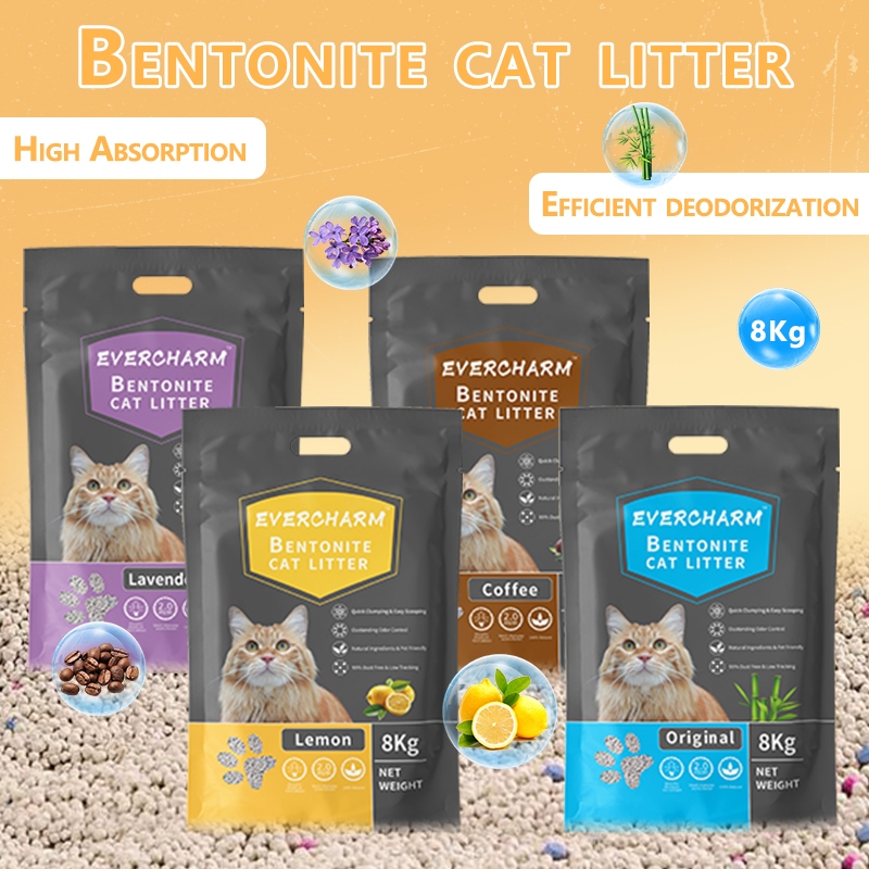 8kg Bentonite Cat Litter Deodorant Food GradeOdour Control clumping ...