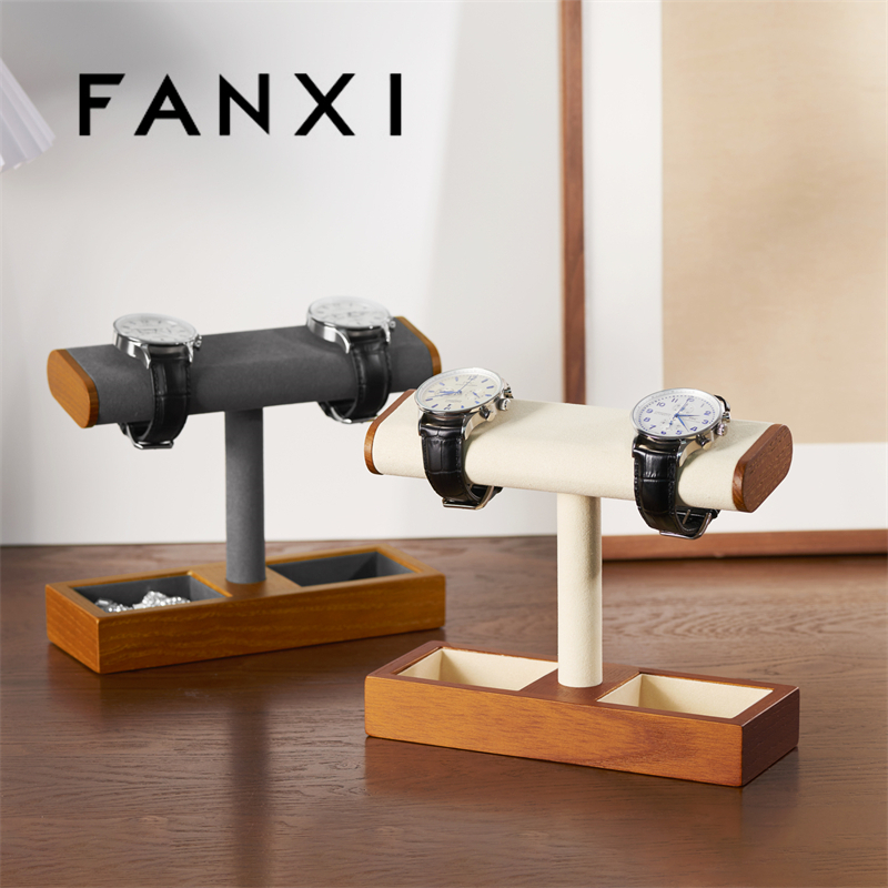 Fanxi Wooden Watch Display Stand Ring Bracelet Storage Holder Jewelry ...
