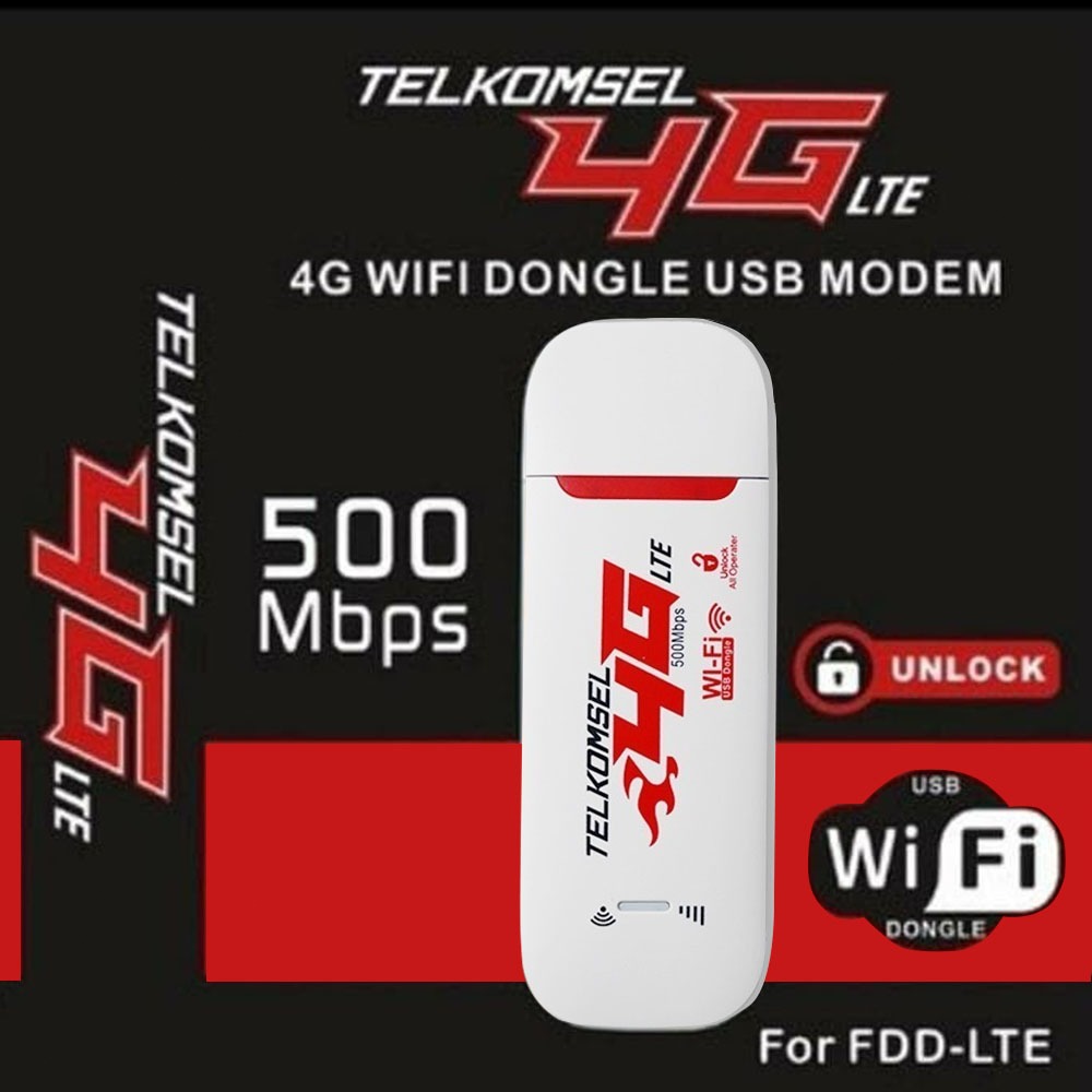 500Mbps LTE 4G Usb Pocket Wifi Modem Network Signal Extender Wireless ...