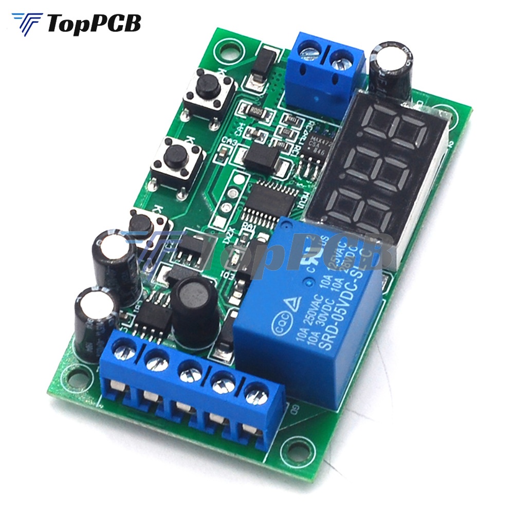 DC Current Detection Module Relay Digital Display Overcurrent Alarm Switch Controller Motor ...