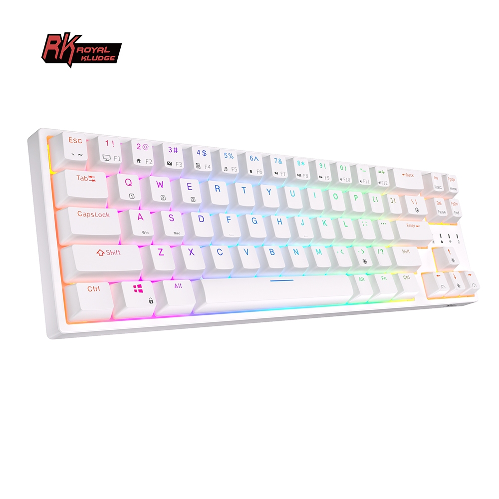 ⚡Royal Kludge RK871/RK68 PLUS Hotswappable Mechanical Mini Wireless Tri-Mode Bluetooth 2.4G ...
