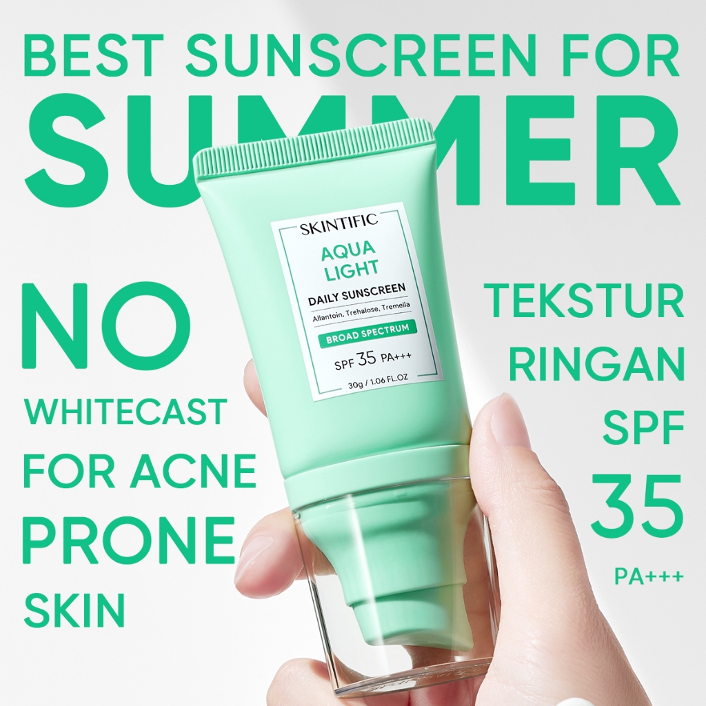 [GLOBAL] SKINTIFIC Aqua Light Daily Sunscreen SPF 35 PA+++ | Shopee ...