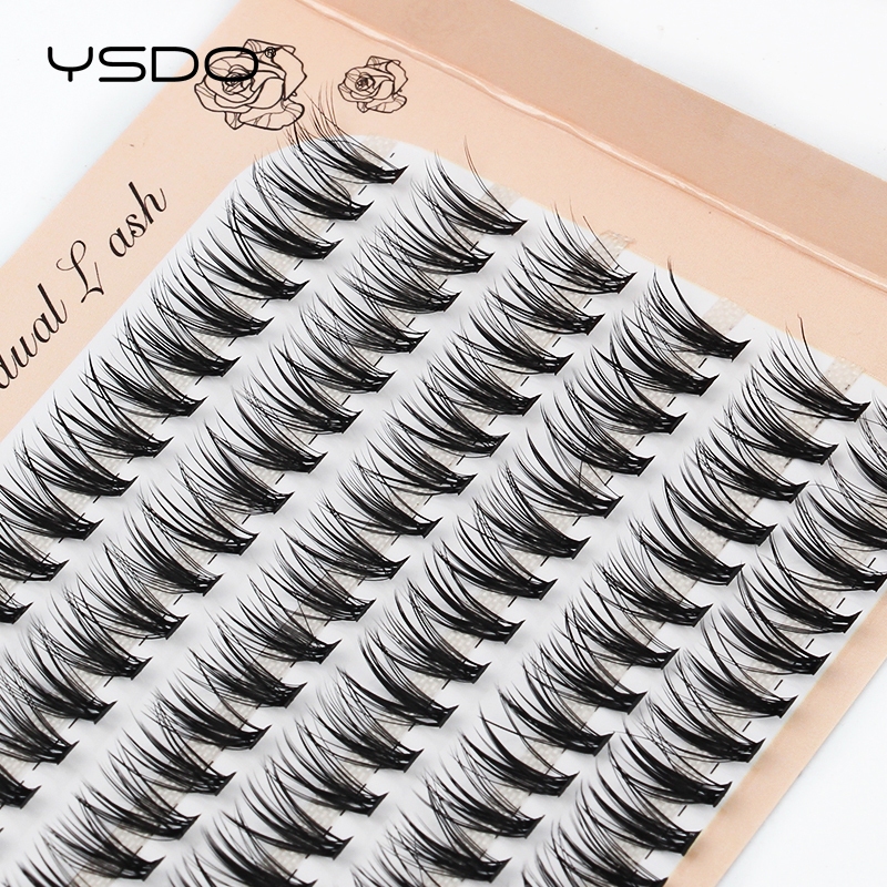 YSDO 6 Rows Natural False Eyelashes Extensions Makeup Mix Style ...