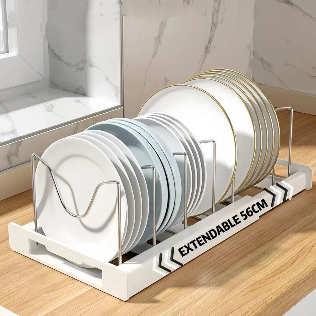 Ottlife Dish Rack Telescopic Stainless Steel Dish Rack Kitchen ...