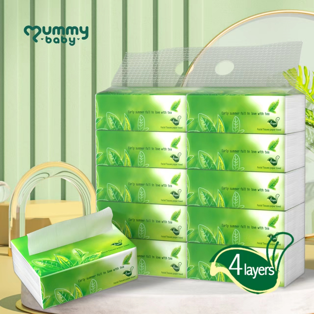 【10 packing 】4-Ply Paper Tissue Facial Tissue order Tissue Facial ...