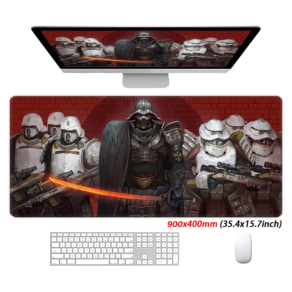 Mouse Pad STAR WARS Japan Samurai Style Desk Mat Waterproof Anti-Slip ...