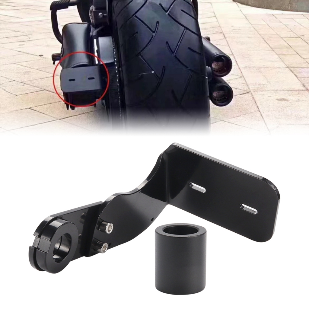 Motorcycle Black Modified Side Mount License Plate Bracket Holder For ...