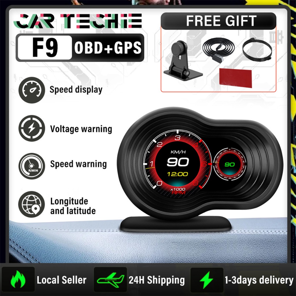 F9 OBD2 On-Board Computer Car Digital Computer Display OBD Scanner Fuel ...