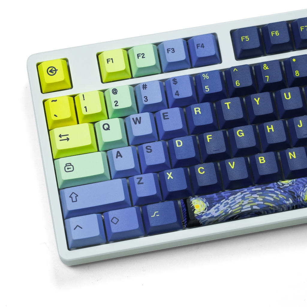 The Starry Night Cherry Profile 131 Keys Dye Sublimation PBT Keycaps ...