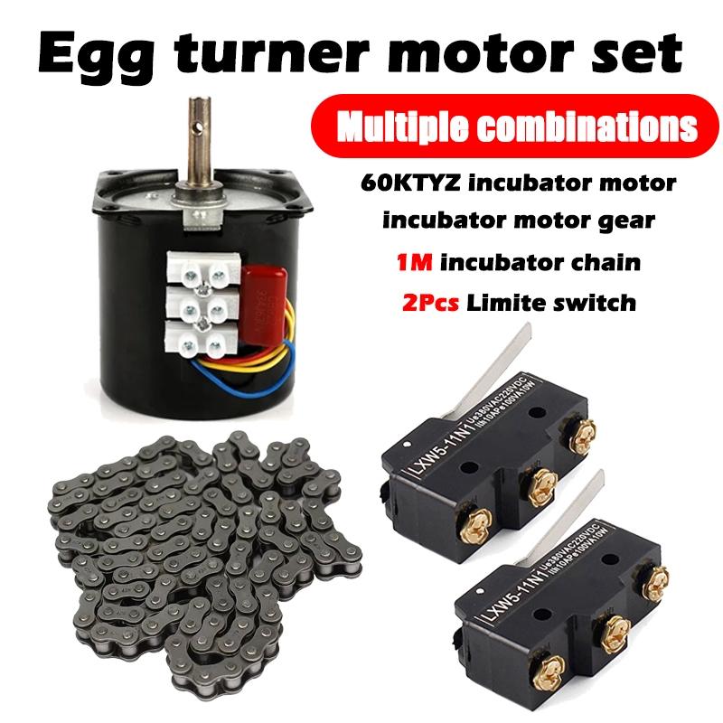 60 KTYZ Egg turner motor with Gear Chain for egg incubator parts and ...