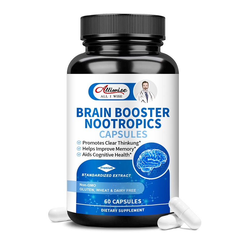 Alliwise Brain Booster Nootropics Capsule Brain Support Supplement for Improved Focus ...