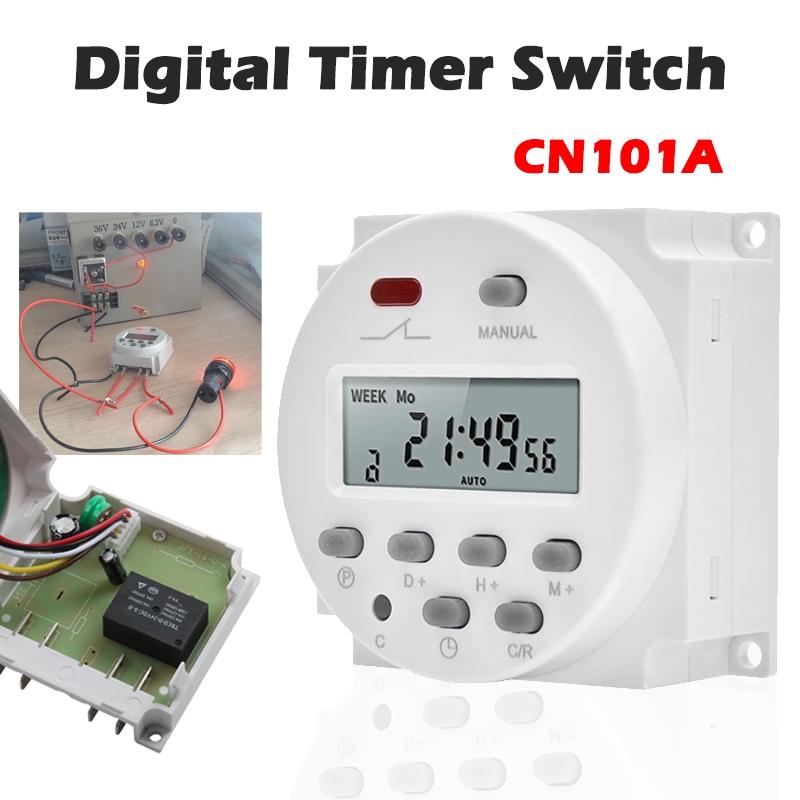 CN101A Timer switch Digital LCD power Programmable timer for factory electrical switch tools ...