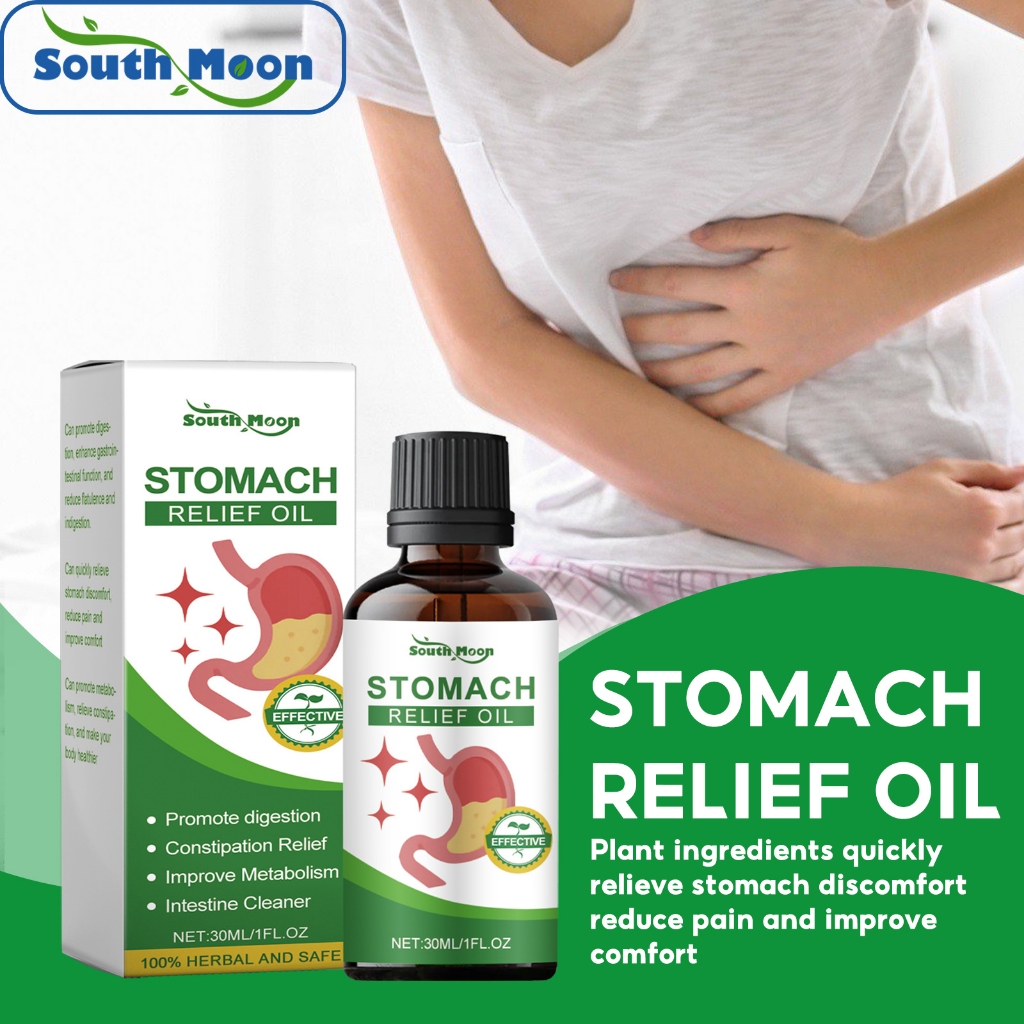 South Moon Stomach Relief Oil 30ml Diarrhea Stomachache Bloating ...