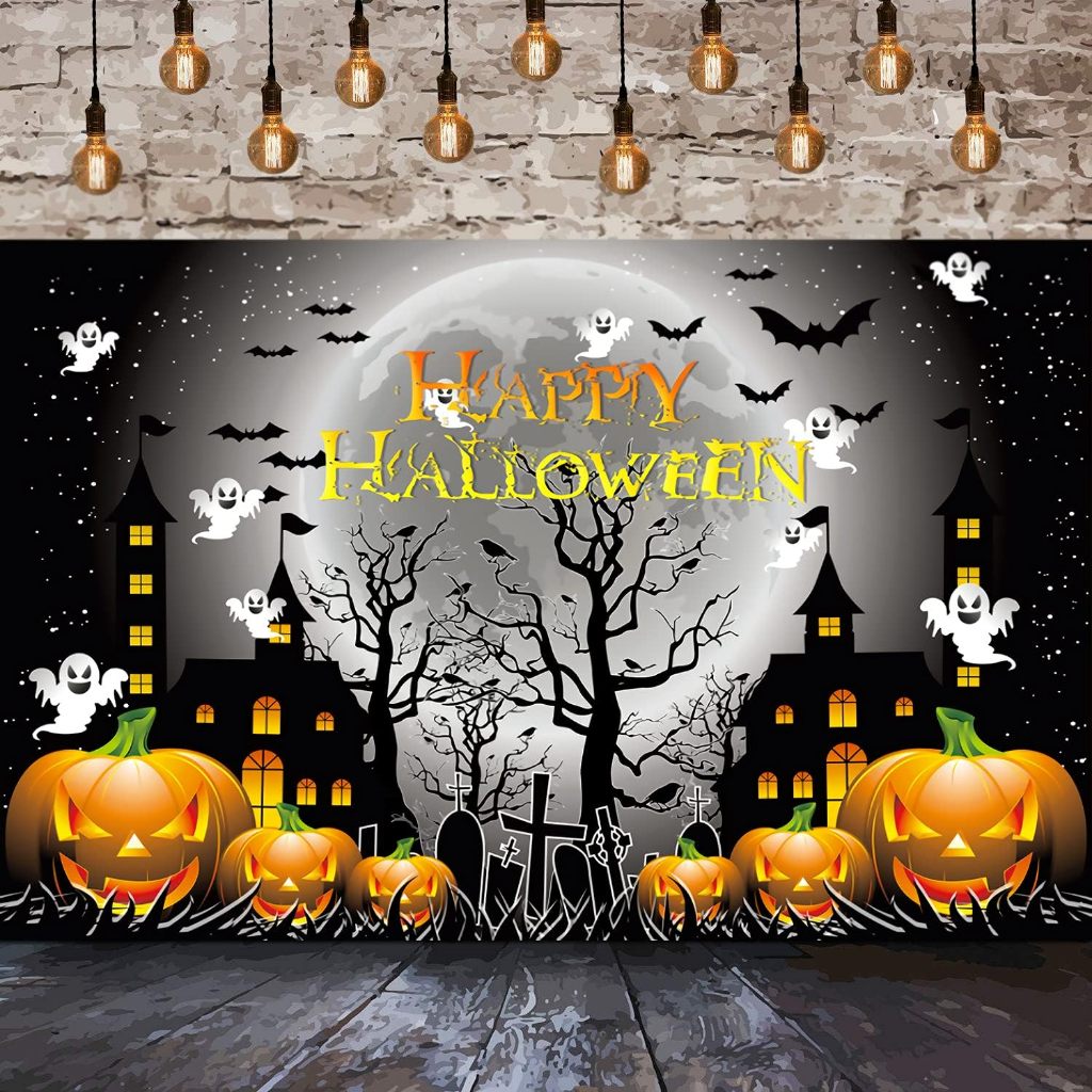 Halloween Backdrops for Photography,5x3ft Photo Background Banner ...