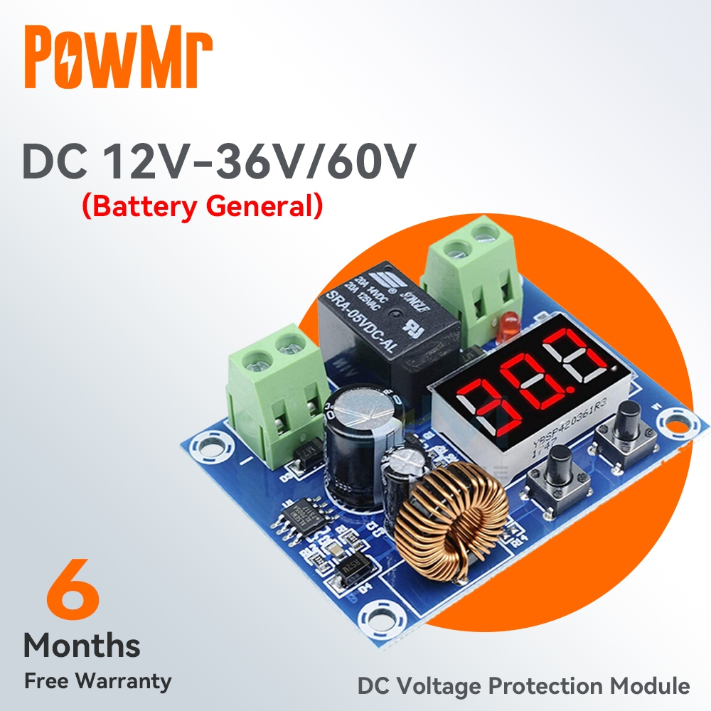 【Local Delivery】PowMr Low Full Cut Per Voltage Range DC 12-60V Battery ...