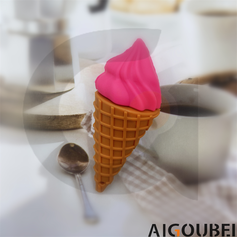 Creative ice cream cone silicone flash drive waterproof and moisture ...