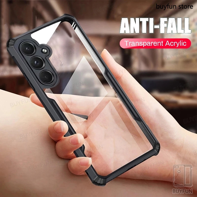 Acrylic Clear Case Phone Cover For Samsung Galaxy A56 A16 A36 A26 A06 a55 A35 A25 A 56 15 a06 4G ...