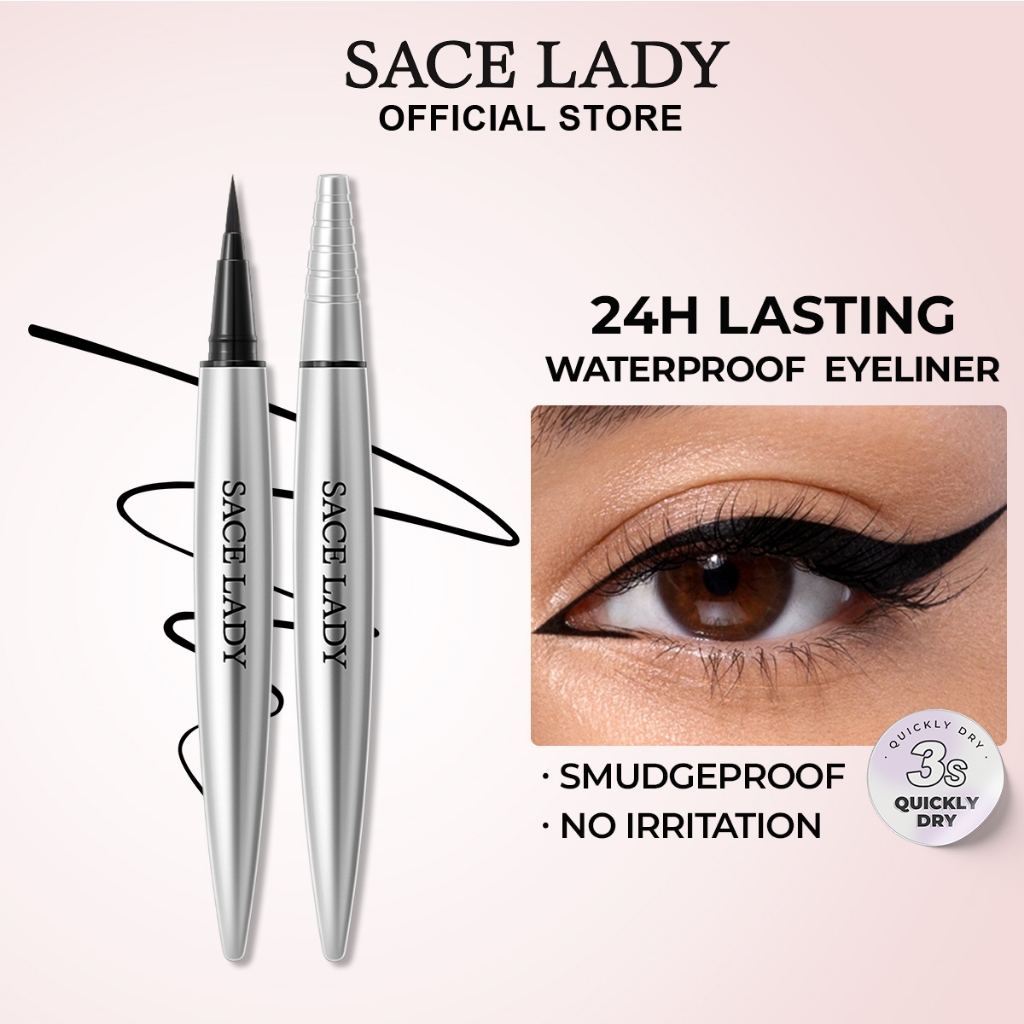 SACE LADY Eyeliner Waterproof Smudgeproof Quickly Dry Smudge-proof Finish Eye Liners Lasting ...