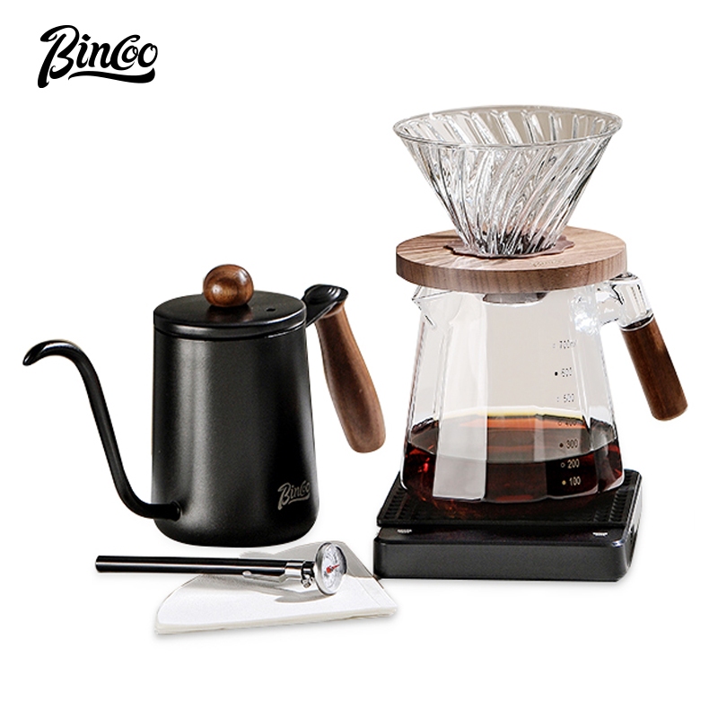 BINCOO Hand Brew Coffee Pot Set Professional Coffee Utensils Set For ...