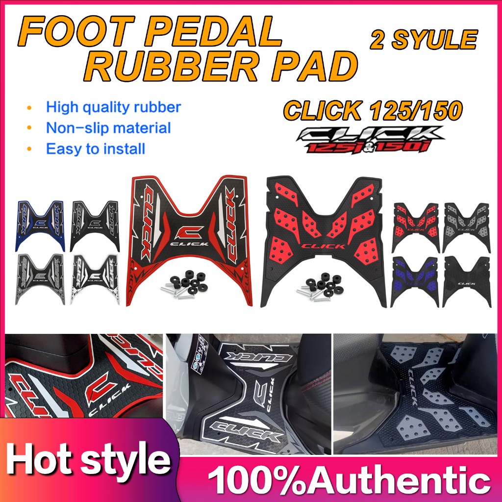 For Honda Click V1/V2/V3 125i/150i Footboard Rubber Matting With Bolts ...
