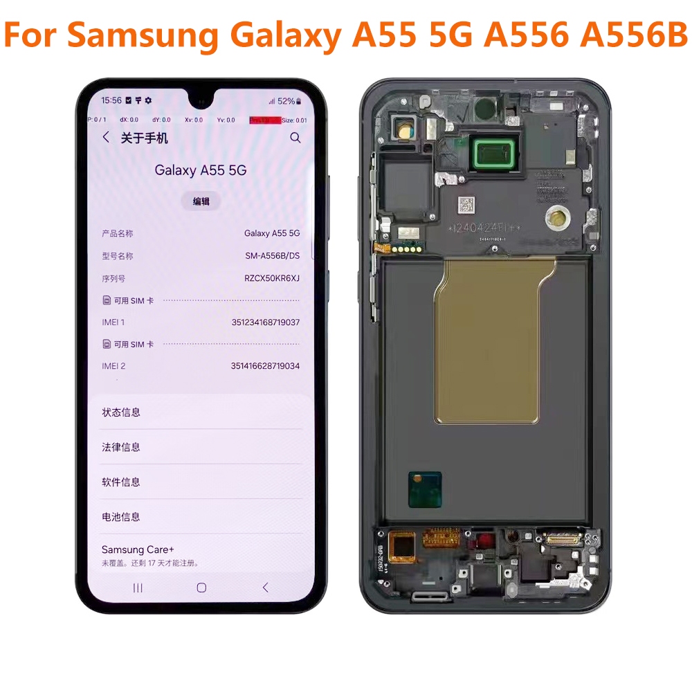 OLED For Samsung Galaxy A55 5G LCD A556 SM-A556B/DS A556B Display Touch ...