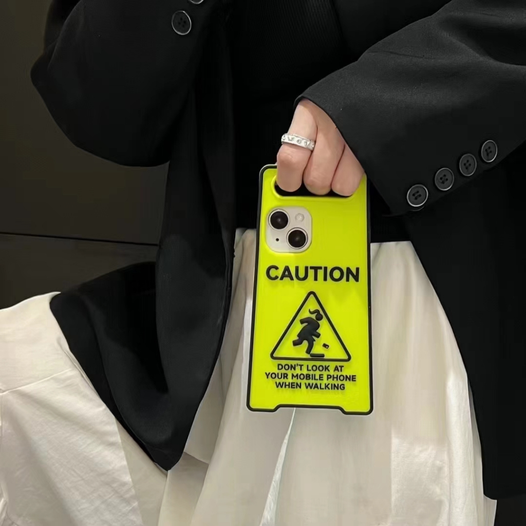 New Luminous Portable Three-Dimensional Creative Warning Sign iPhone15 ...
