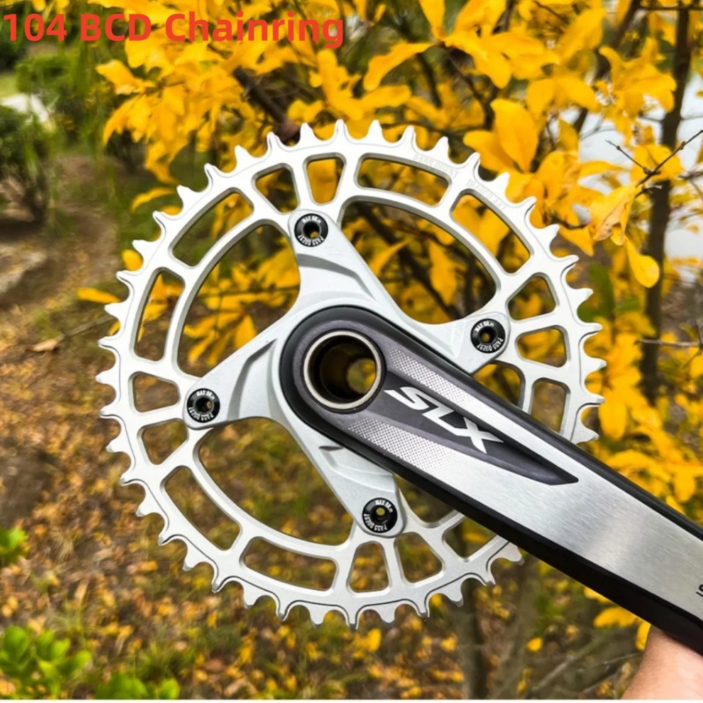PASS QUEST Bike Chainring 104bcd round narrow wide MTB silver 32T 34T ...
