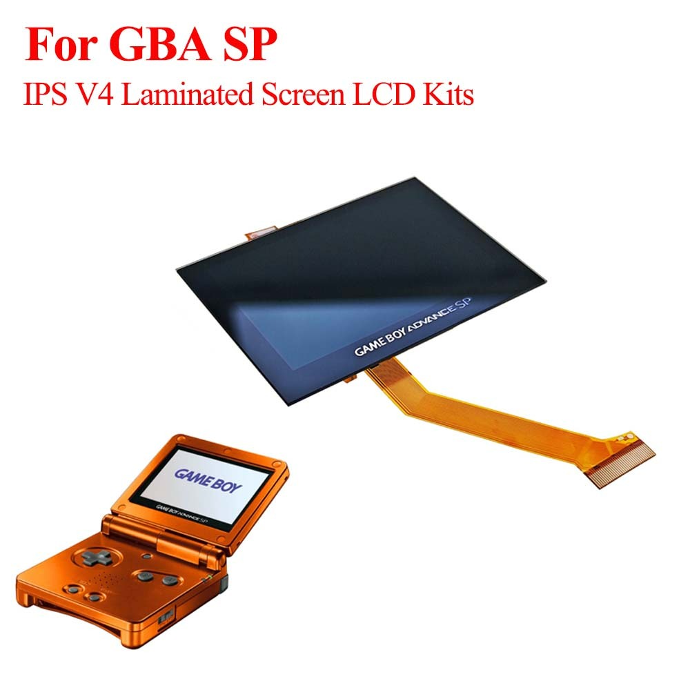 Full New Replacement IPS V4 Laminated Screen LCD Kits for GBA SP IPS V4 ...