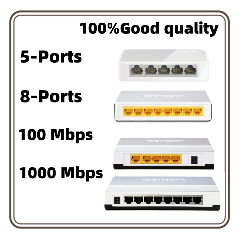 (Used) Network Switches 5-port, 8-port, 100/1000Mbps desktop switches ...
