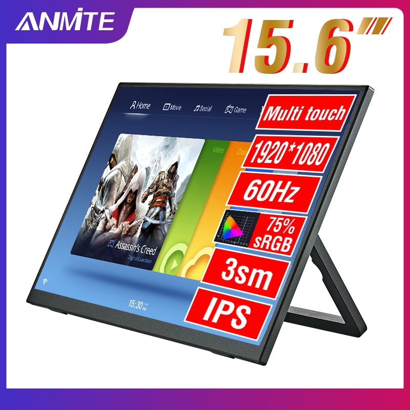 Portable Monitor for Laptop 11.6“/14"/15.6"18.5"IPS FHD Led Portable ...