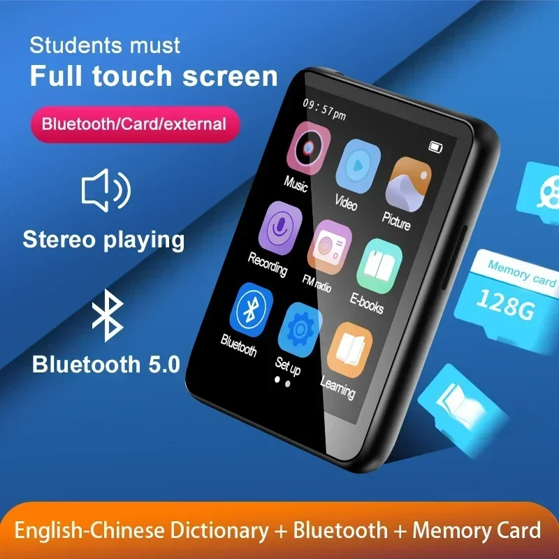 MP3 Player 2.4inch Screen Mini Music Player Bluetooth 5.0 Student ...
