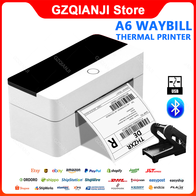 Thermal Label Printer Waybill Printer A6 Bluetooth USB WIFI Suitable ...