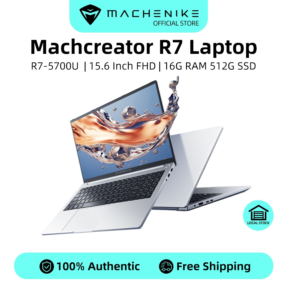 Machenike Machcreator AMD Ryzen 7 5700U Laptop 16G RAM 512G SSD 15.6 ...