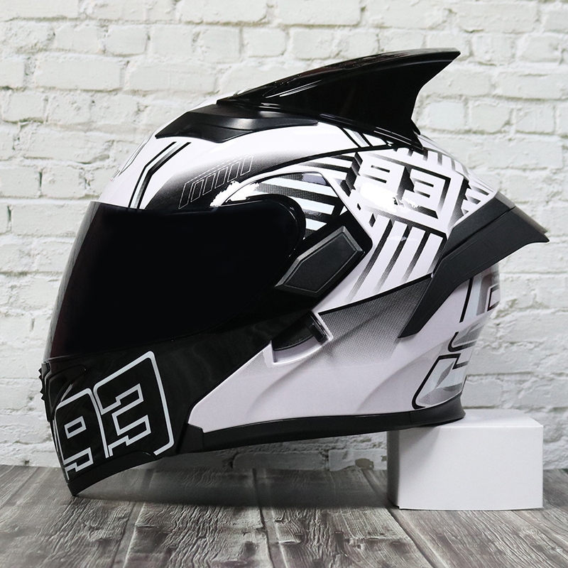 Motorcycle facelift helmet, full face helmet, men's and women's semi ...