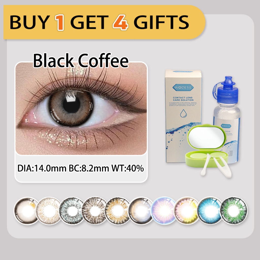 【free solution】 0.00 grade Yearly 14.2mm 0.00 grade contact lens with ...