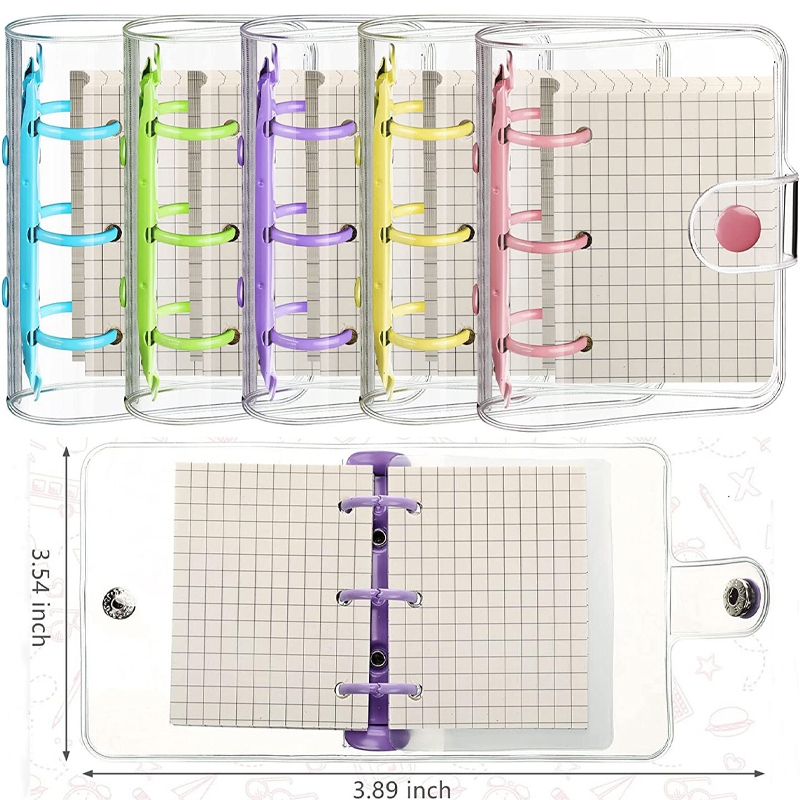3 Ring Binder Notebook with Inner Refills Kawaii Loose Leaf Binder ...